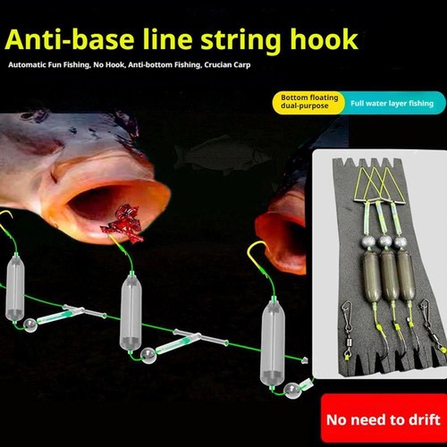 Fishing Triple Hook, Reverse Hook Set, Reverse Bottom Line Free ...
