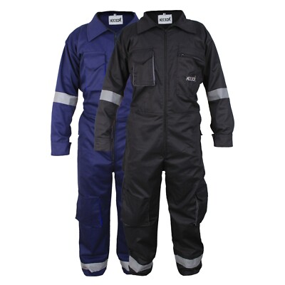 Work Wear Men's Overalls Boiler Suit Coveralls Mechanics Boilersuit ...