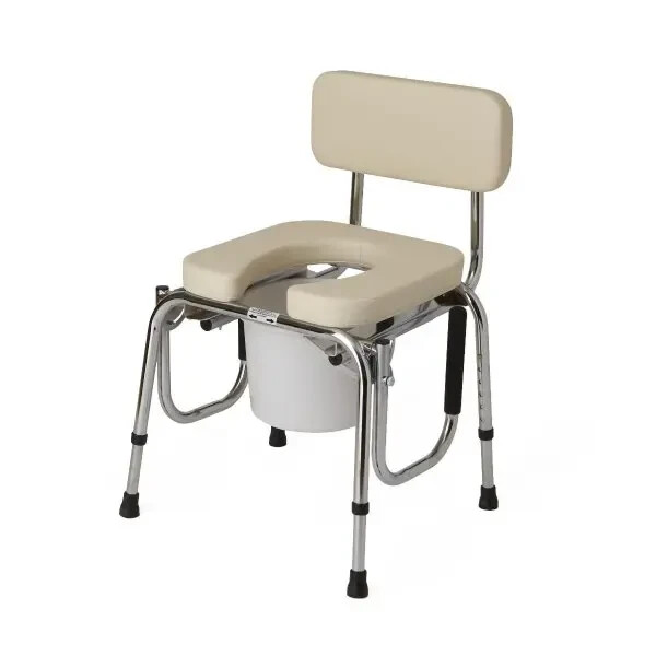 Guardian Drop-Arm Padded Commode | Adjustable, Durable Chrome Frame | eBay