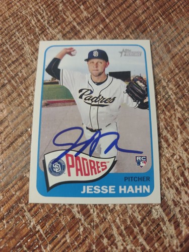 Jesse Hahn Autographed 2014 Topps Heritage Signed Baseball Card #H544 ...