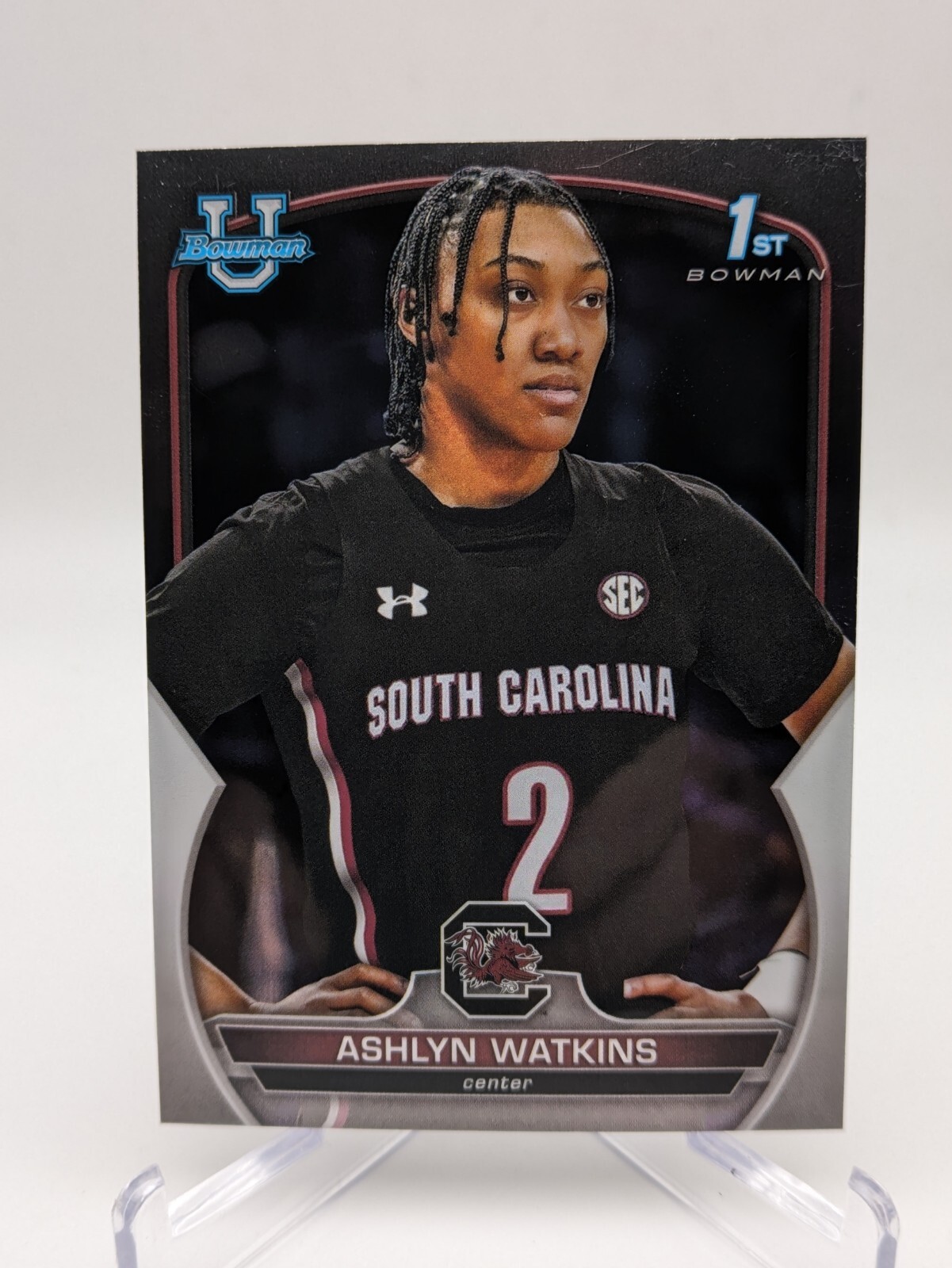 💥 ASHLYN WATKINS 2023 Bowman U 1st Bowman Base Card #73; South Carolina ...