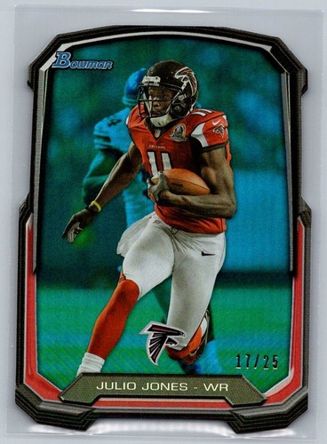 2013 Bowman Die-Cut Insert Blue /25 Julio Jones #BDC-JJ Falcons | eBay