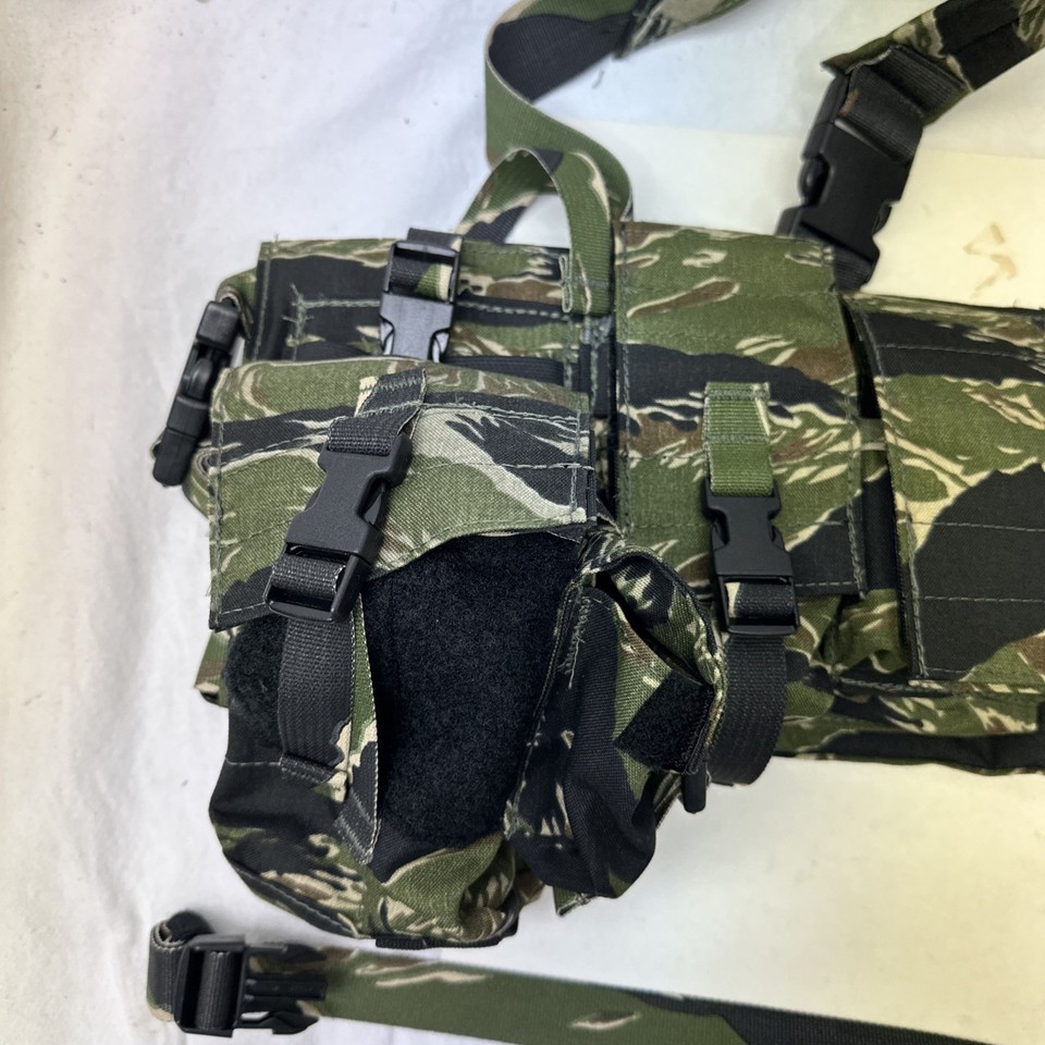 London Bridge LBT-1961A-R Zip Front Chest Rig VTS Tiger Stripe Black ...
