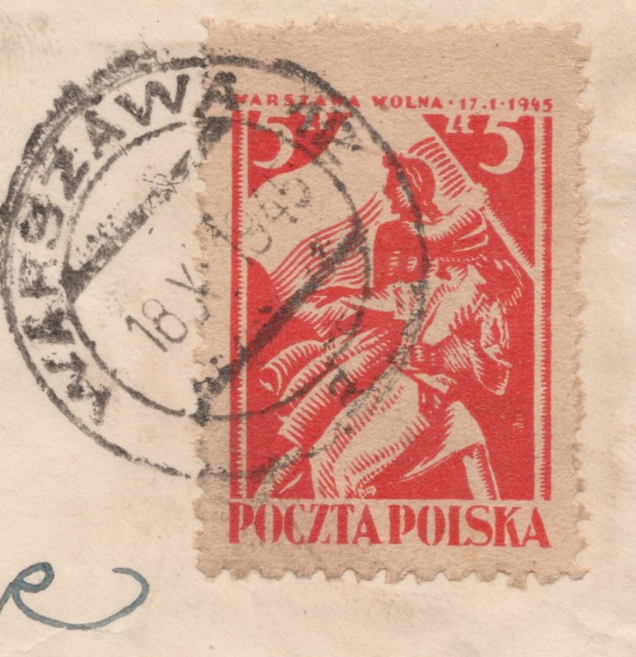 Poland 1945 Registered Censored Cover Warsaw–Geneva Red Cross Post-WWII ...