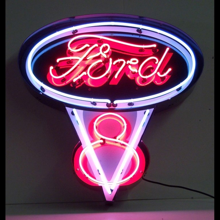 Wholesale lot 60 neon signs GM Ford Mopar Coke Dodge Texaco Chevy ...