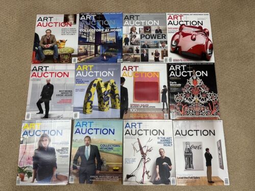 ART + AUCTION Magazine Lot 12 issues excellent! Basquiat and more 2011 ...