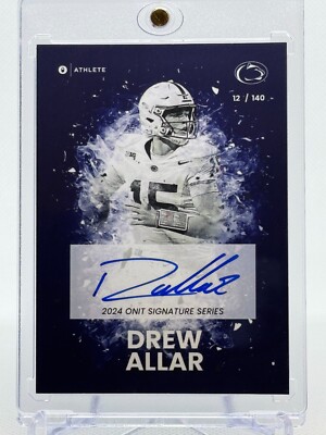 Drew Allar 2024 Onit Athlete Penn State Autograph S-1 12/140 Auto | eBay