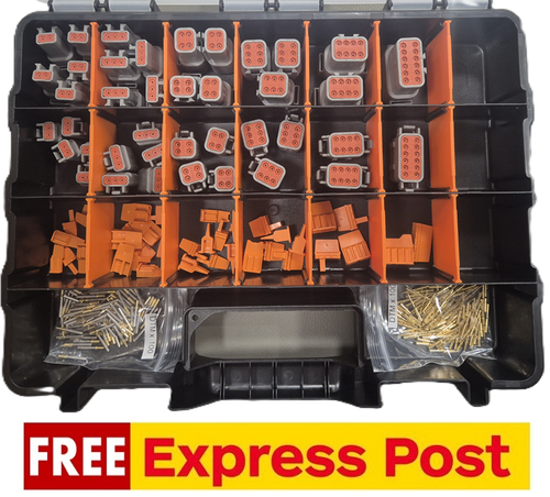 Deutsch DTM Auto Connector Kit inc GOLD PINS in Case - 281pcs - NO ...