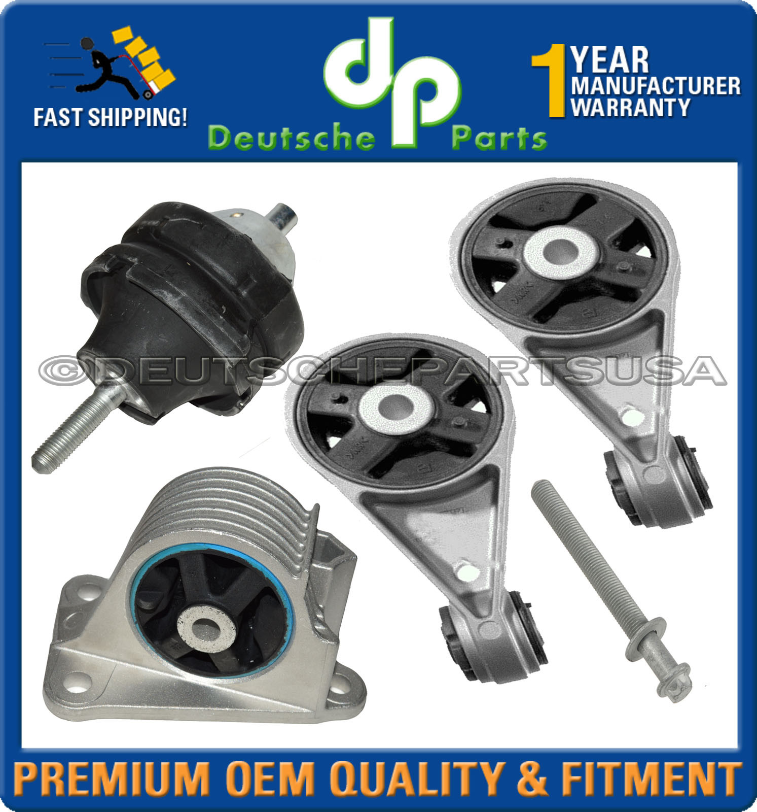 Engine Motor Mount Mounts L & R, Front & Rear for Mini Cooper S 2003 ...