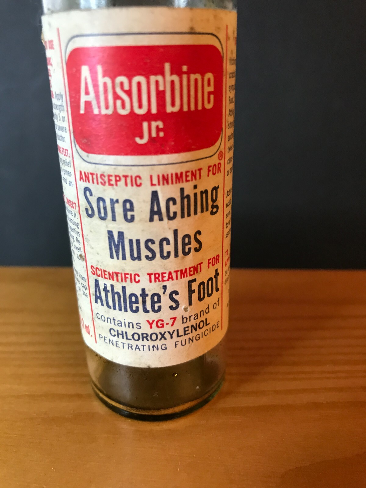 VINTAGE ABSORBINE JR. ANTISEPTIC LINIMENT 2 OZ BOTTLE - Empty | eBay