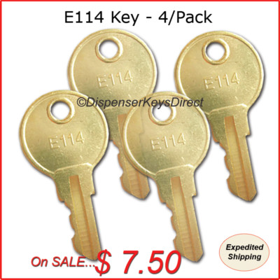 ASI - "E114" Key for Paper Towel, Toilet Tissue & Soap Dispensers - (4 ...