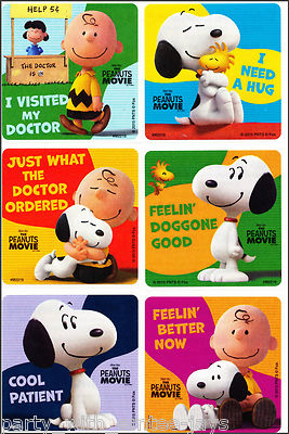 Peanuts Stickers x 6 - Doctor/Patients Rewards - Snoopy Charlie ...