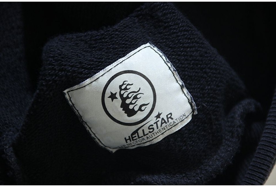 HELL print STAR hoodie black Street Casual S, M, L, XL | eBay