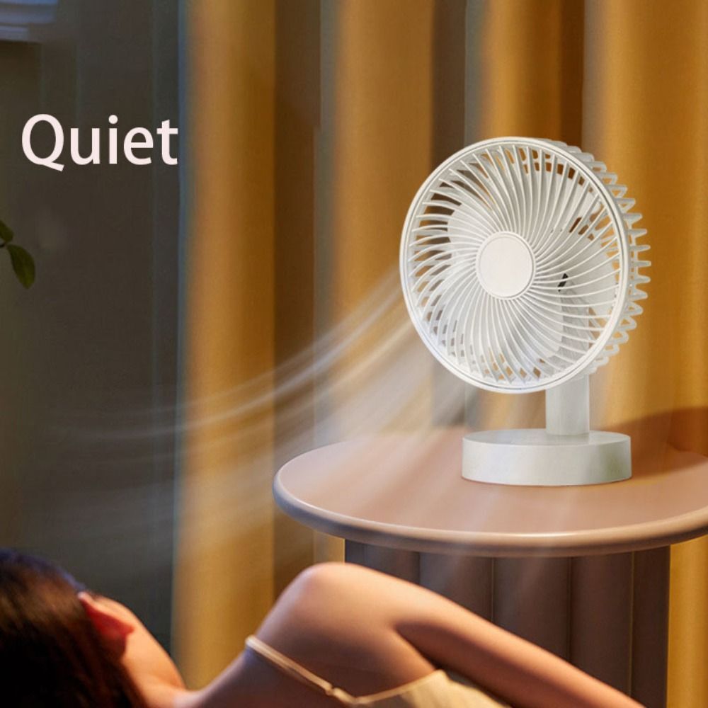 Adjustable Height Mini Electric Fan Plastic Desktop Fan Summer | eBay