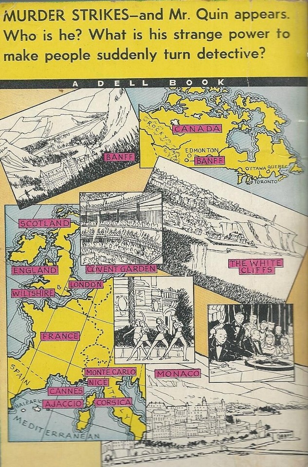 DELL MAPBACK 570 The Mysterious Mr. Quin by Agatha Christie Vintage ...