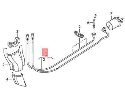 Genuine VW AUDI SEAT SKODA Ameo Polo 1 Set Of Fuel Lines 6R0200059AA | eBay