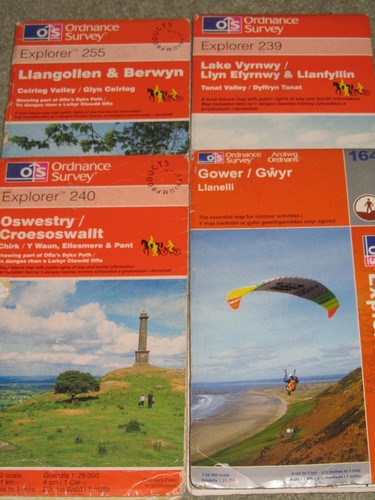 OS Ordnance Survey Explorer maps of Wales - assorted editions - good ...