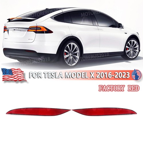 2PCS Rear Bumper Reflector Light For Tesla Model X 1034342-00-C 1034343 ...