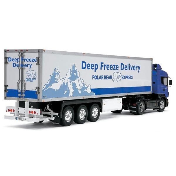 TAMIYA 1/14 RC Electric Big Truck No.19 3-Axis Reefer / Semi-Trailer ...