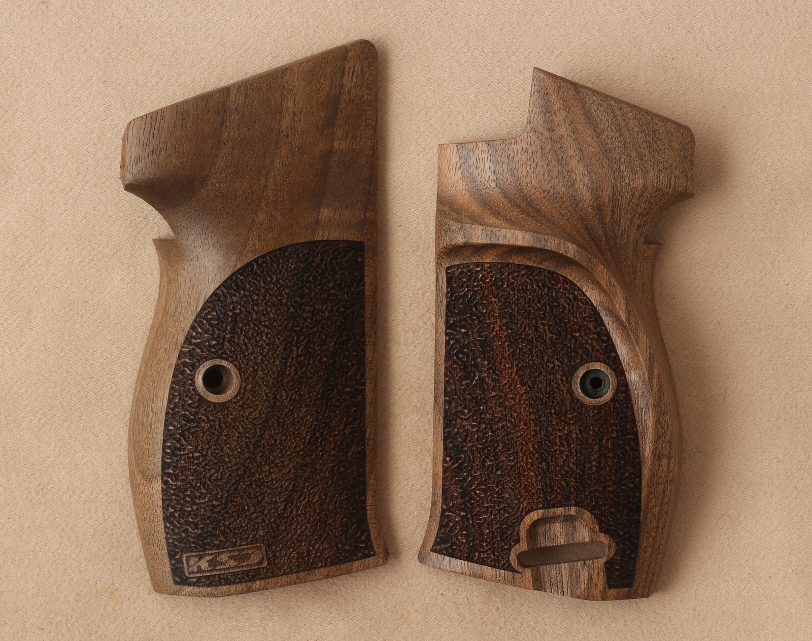 KSD Branded, SIG P210 Compatible Walnut Wood Grip Stripled (Laser Logo ...
