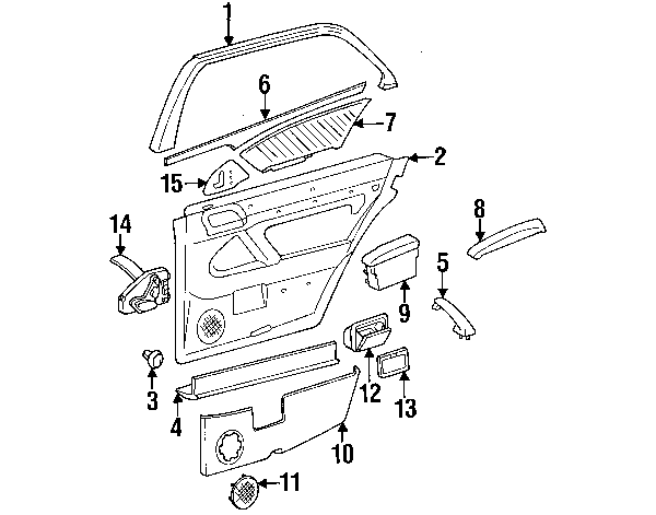 Mercedes-Benz Interior Trim Fastener Clip Germany Genuine OE 0079889978 ...