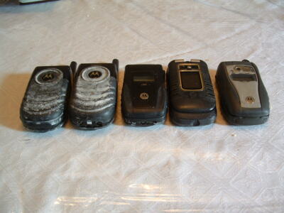 Lot of 5:Motorola Nextel iDEN *RUGGED* DIRECT TALK* PTT Parts & Repair ...