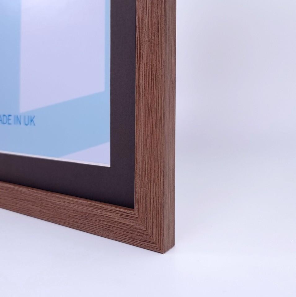 Photo Picture Frame 20mm Black White Oak Walnut 9x9 9x10 9x11-9x20 ...
