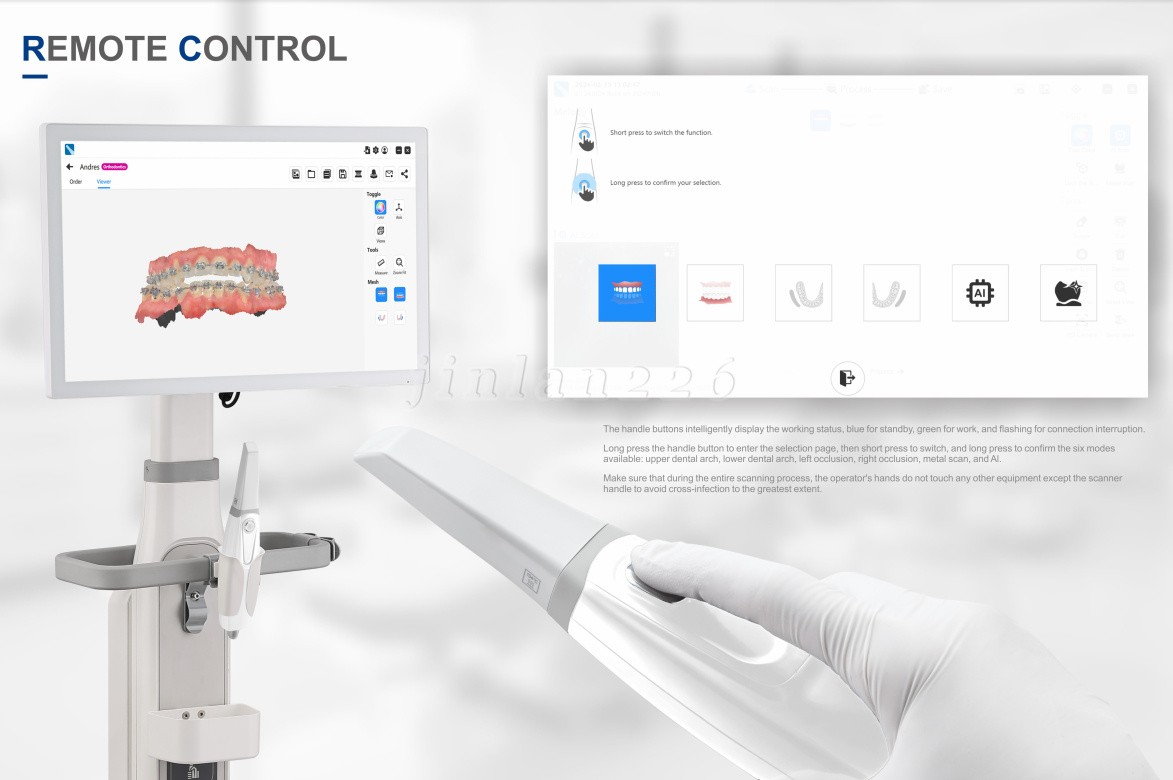 Dental Intra-oral Scanner 3D Real-time Display Software GreatLife w ...