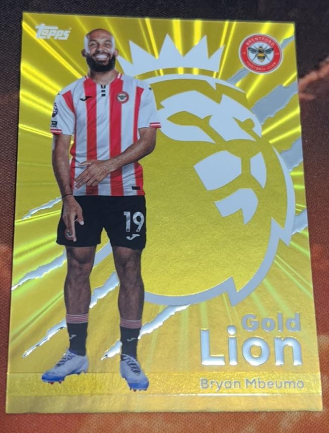 Bryan Mbeumo 2025 Topps Premier League #68 Black & White Mini-Diamond ...