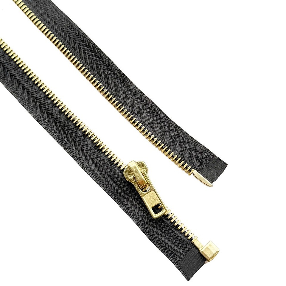 JN#8 Brass Metal Separating, Open-End Jacket zippers - Choose: Length ...