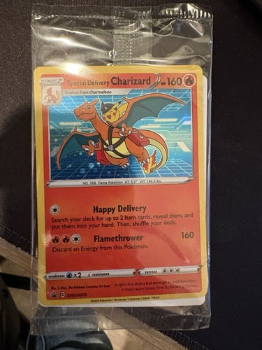 Special Delivery Charizard Pokemon Center Promo Card Sealed SWSH075 IN ...