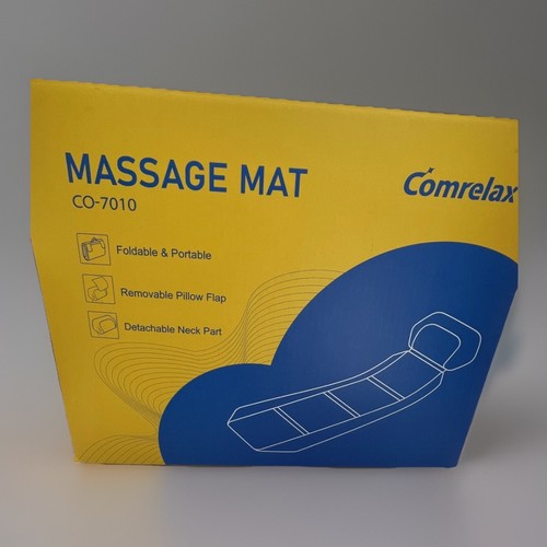 Comrelax Massage Mat CO-7010 – Portable Full Body Heating Mat w/ Pillow ...