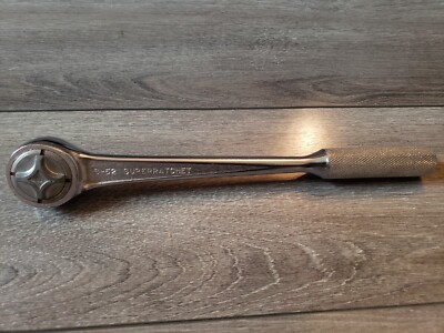 Vintage J.H. Williams Super Ratchet 1/2" Drive 11" Long Socket Wrench S ...
