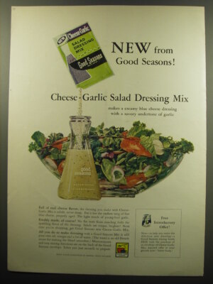 1959 Good Seasons Cheese-Garlic Salad Dressing Advertisement | eBay