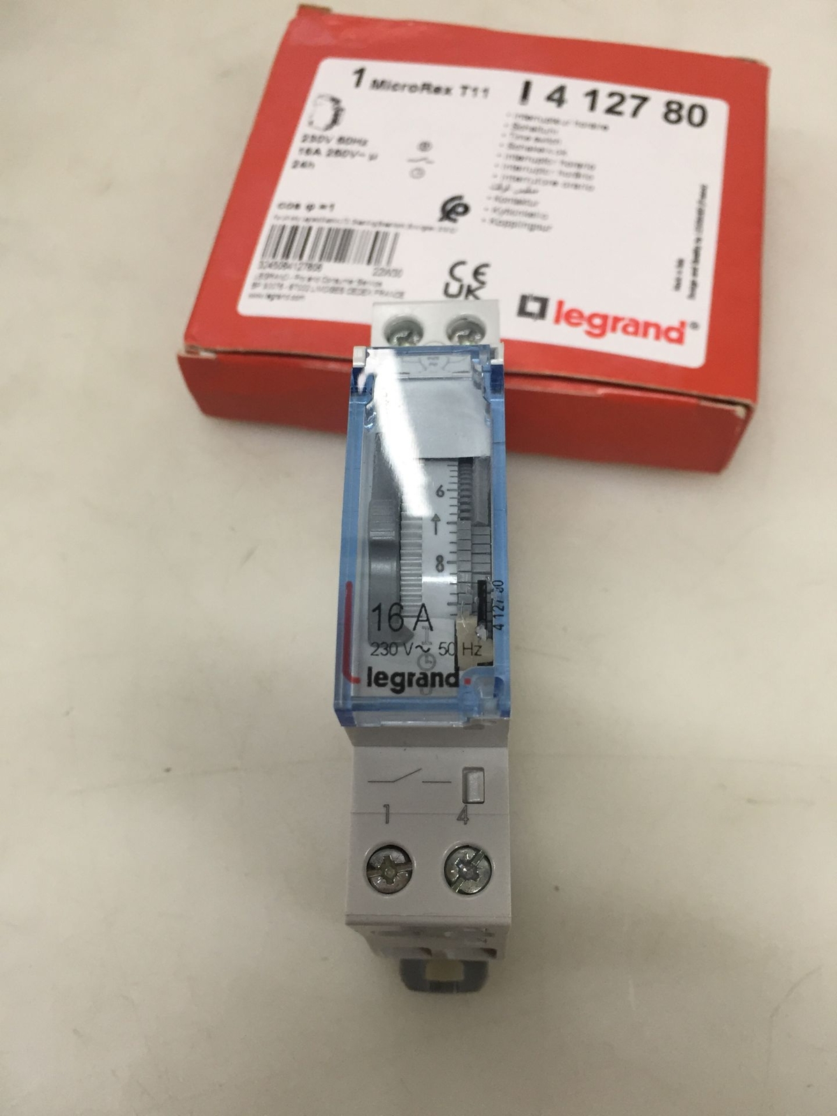 Legrand 412780 MicroRex T11 Zeitschaltuhr analog mit 24 Stunden ...