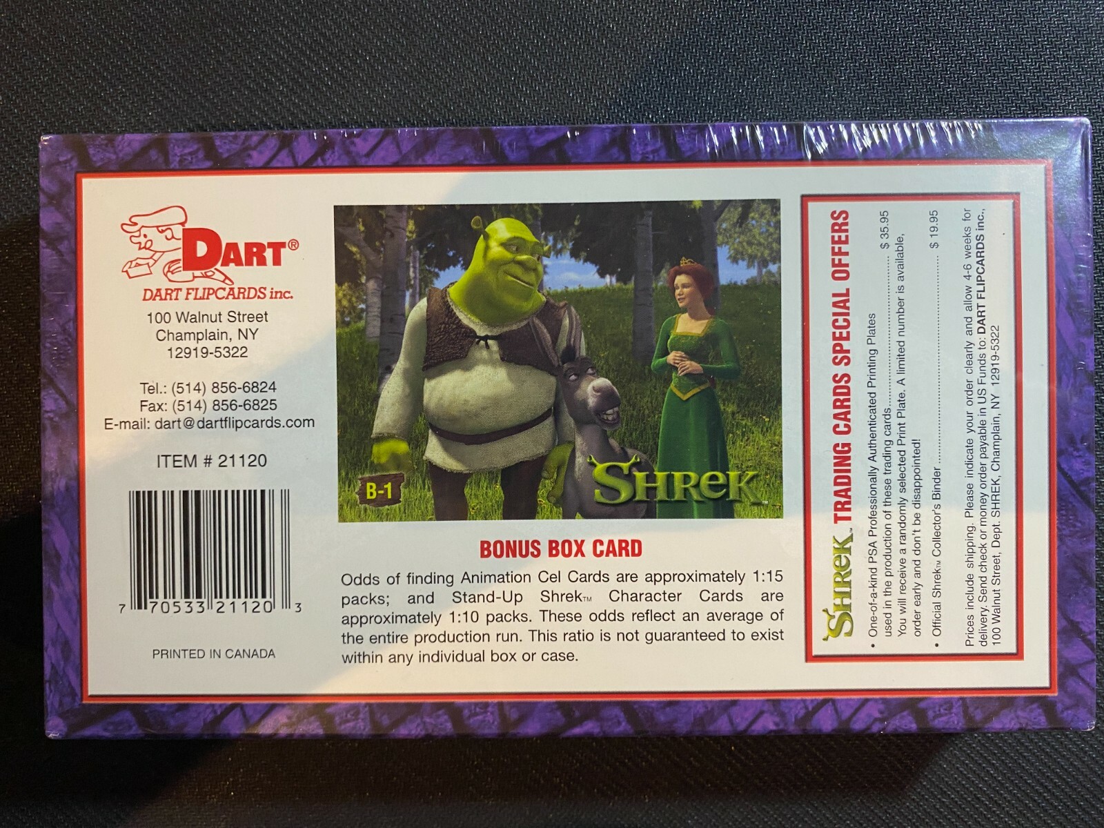 2001 Shrek Trading Cards Booster Box 30 Packs DART Vintage MINT ...