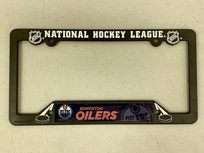 Edmonton Oilers Hockey NHL Vibrant Plastic Retro License Plate Frame ...