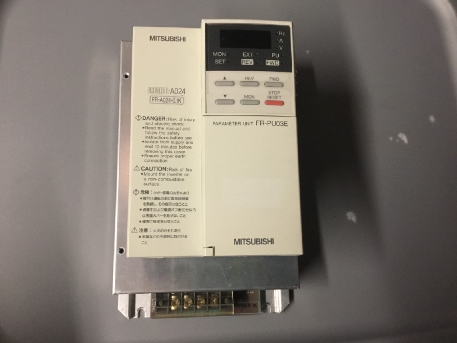 MITSUBISHI FR-A024-0.1K FREQROL A024 INVERTER DRIVE FR-PU03E ROXBURGH SF1308 | eBay