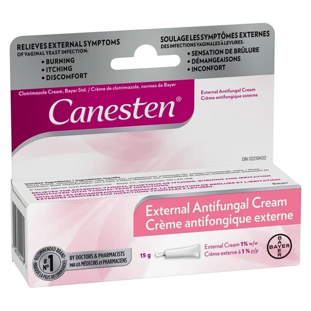 Canesten External Antifungal Cream for Yeast Infection, 15g Fast Ship ...