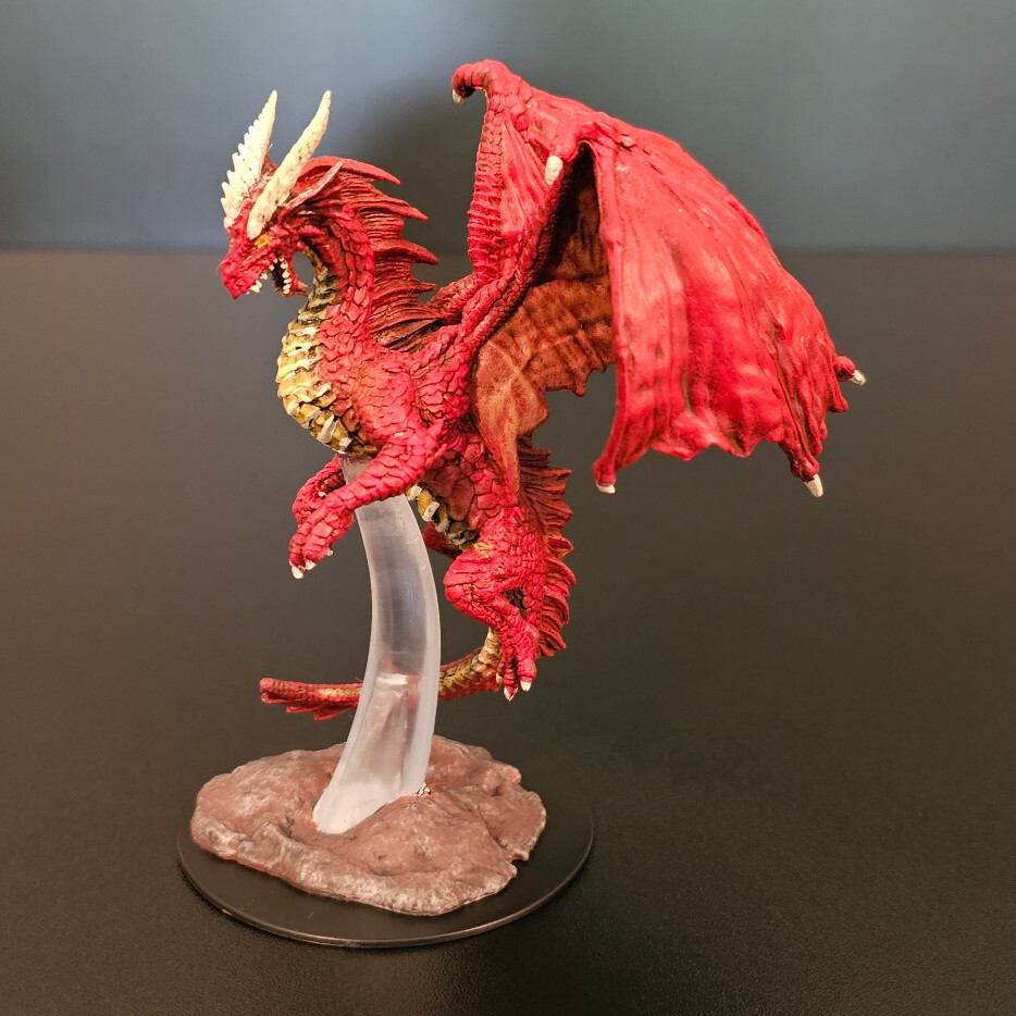 D&D Miniature - Huge Red Dragon - Dungeons and Dragons - 2019 Wizards ...
