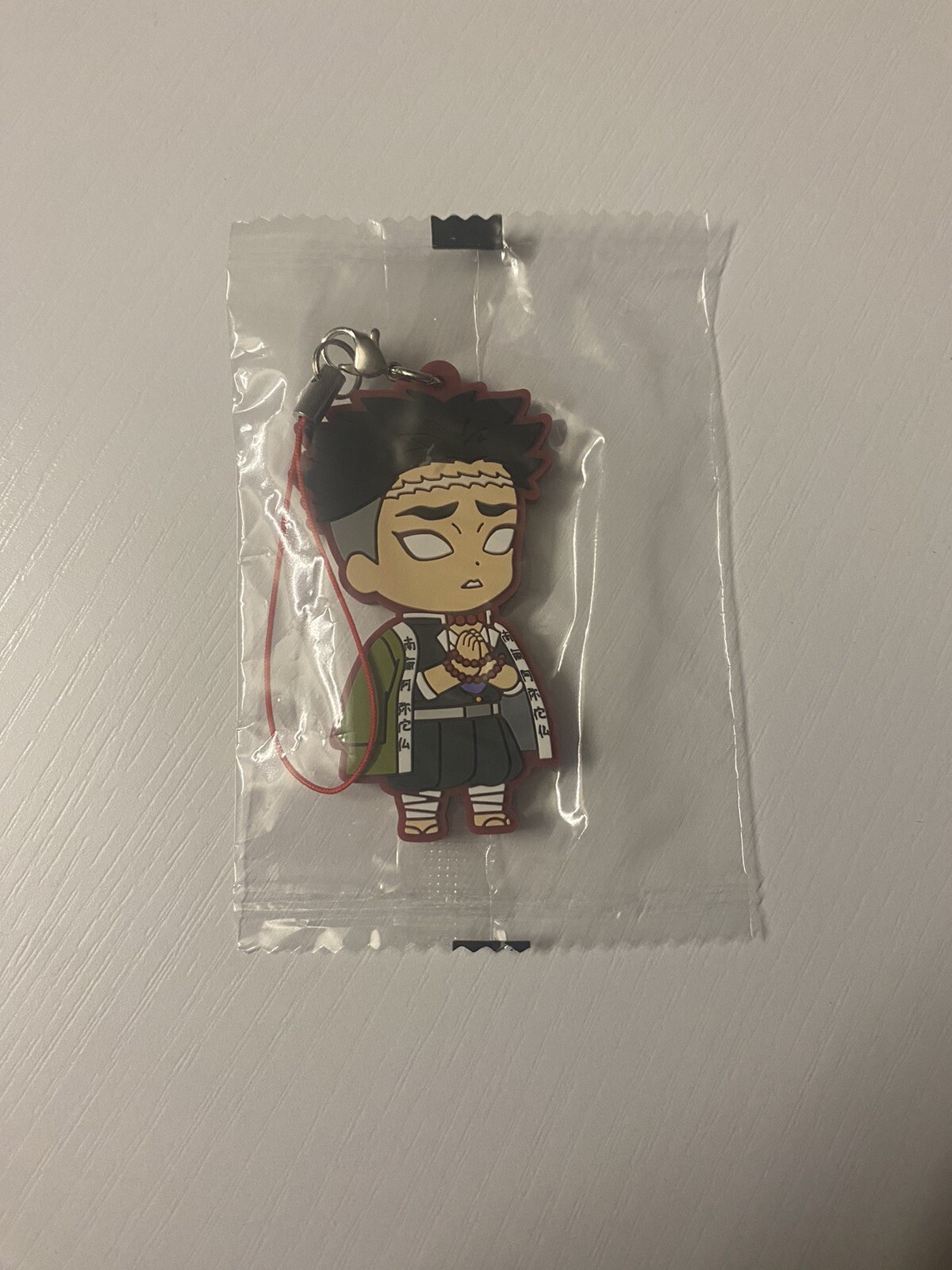 Anime Demon Slayer Character Gyomei Himejima Rubber Keychain Phone ...