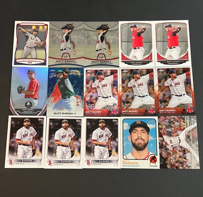 LOT OF 15 Matt Barnes Cards Boston Red Sox Topps Rookie Insert Rare | eBay
