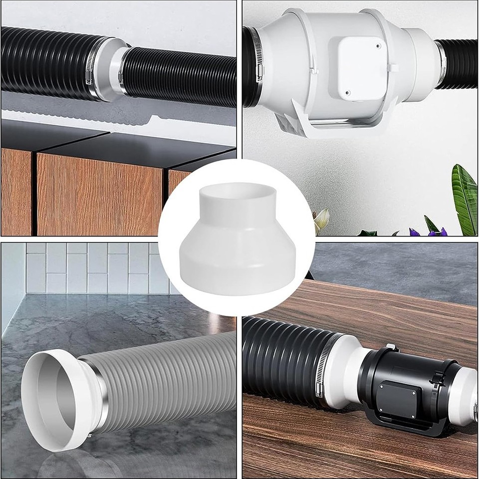 100200mm PVC Pipe Reducer Connector for Ventilation and For Airflow ...