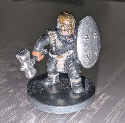 D&D Miniature, Gold Dwarf Soldier, Underdark #5, Dungeons Dragons | eBay