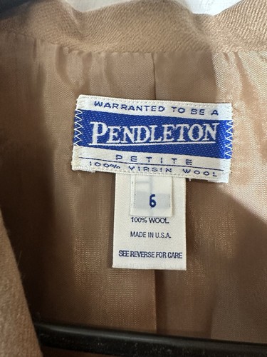 Women’s Vintage 80s 90s Size 6 Pendleton Blazer Suit Jacket Made In USA | eBay