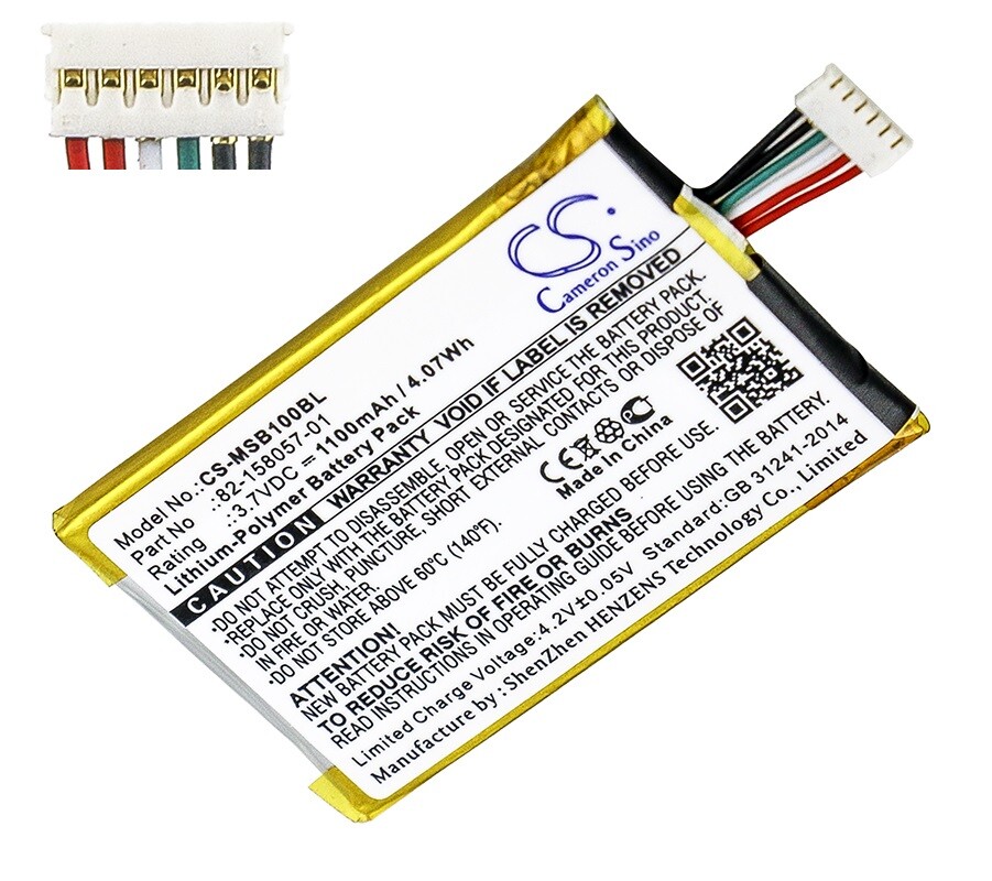Batterie 1100mAh type 82-158057-01 Pour Motorola SB1, SB1-HC, SB1B ...