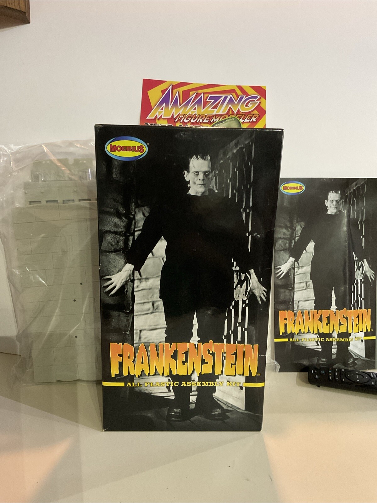 MOEBIUS FRANKENSTEIN MODEL KIT 1/8 SCALE OPEN BOX SEALED CONTENTS NOT ...