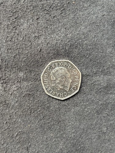 EXTREMELY RARE, King Charles III 50p 2022 King Charles III 50 pence ...