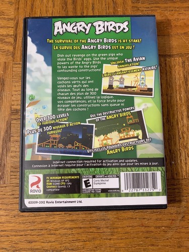 Angry Birds PC CD Rom Game | eBay