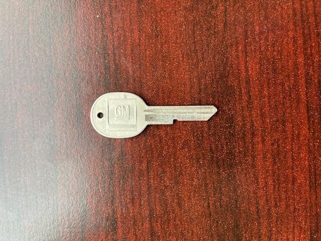 Vintage GM 1970s 1980s auto key blank (B) stamp rare General Motors ...